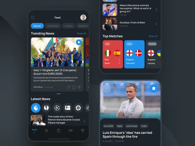 UI UX sport app | UX UI crypto sport app | Tournament app bet app ...