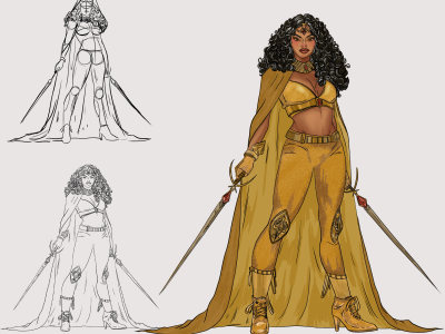 Character Concept Art of Full Body Character | Upwork