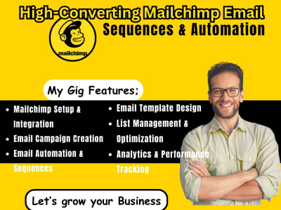 Mailchimp campaign template undefined email flows automation email campaign | Upwork