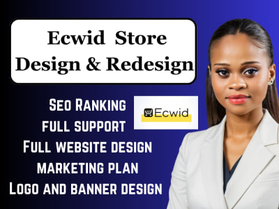 Responsive ecwid website design, redesign, ecwid ecommerce website, seo ...