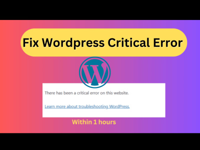 Fix critical error wordpress website | Upwork