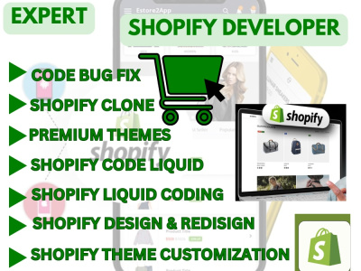 Your shopify developer, expert in design, clone, bug fix and liquid coding | Upwork