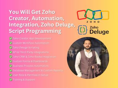 Zoho Creator Automation, Integration, Zoho Deluge, Script Programming | Upwork