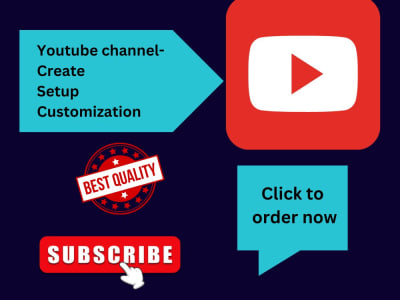 A fully new created Youtube channel, customization & setup | Upwork