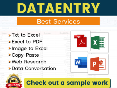 Fast and Reliable Data Entry Service | Upwork