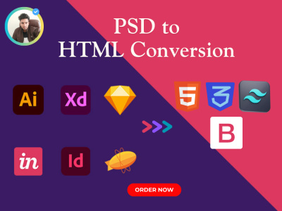 Design Figma to HTML PSD to HTML Sketch to HTML CSS Responsive Website ...