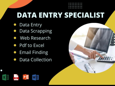 Professional Data Entry Specialist for all types of Data Entry / Admin ...