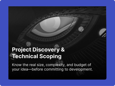 Project Discovery & Technical Scoping as a Service | Upwork