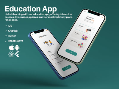 A Full-Fledge Education Mobile App using Figma, Flutter, & React Native | Upwork