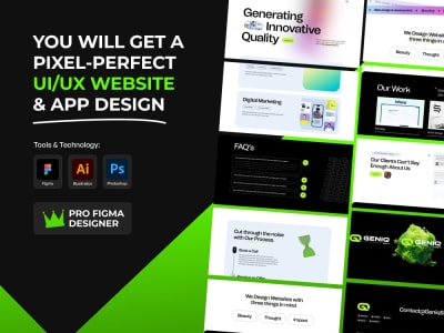 A Pixel-Perfect UI/UX Website & App Design | Pro Figma Designer | Upwork