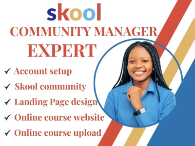 Get skool community management, Skool online course, skool account ...