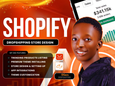 Successful shopify dropshipping store design, ecommerce website design | Upwork