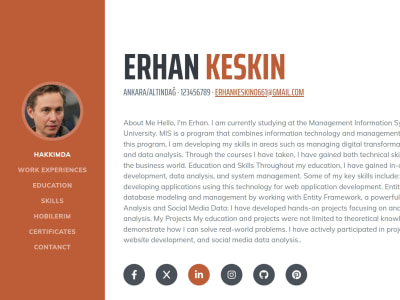 Develop a professional personal website using asp net core | Upwork