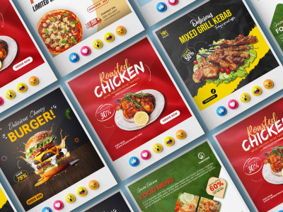 Food Social Media Posts designs for Facebook, Instagram & LinkedIn | Upwork
