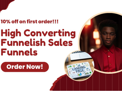A high-converting sales funnel designed on Funnelish | Upwork