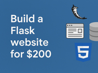 Build a Flask website for $200 | Upwork