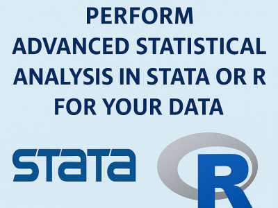 Perform advanced statistical analysis in Stata or R for your data | Upwork