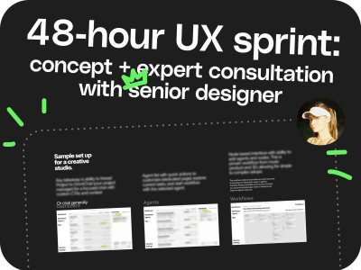 48-hour UX sprint: concept + expert consultation with senior designer | Upwork