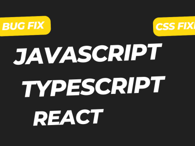 Clean bug fixes in HTML, CSS, JS, TS or React | Upwork