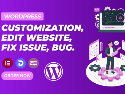Edit, Rebuild Customize WordPress Website update and fix Elementor issues | Upwork