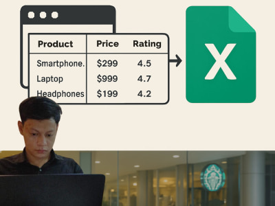 A custom web scraping script. Extract data using Scrapy/Selenium automation | Upwork