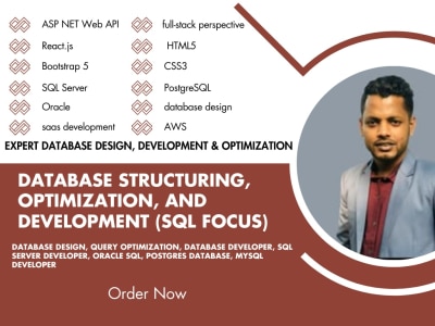 Design and develop sql server, MySQL, postgres, oracle databases | Upwork