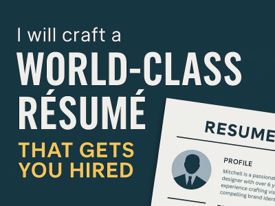 A world class resume that gets you hired | Upwork