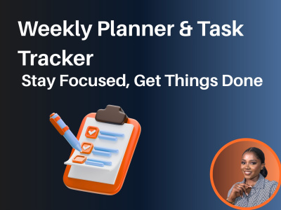 A custom weekly planner & task tracker for maximum productivity | Upwork