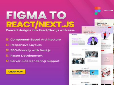 Figma to Next.js, CSS, Tailwind, TypeScript responsive pages and components | Upwork