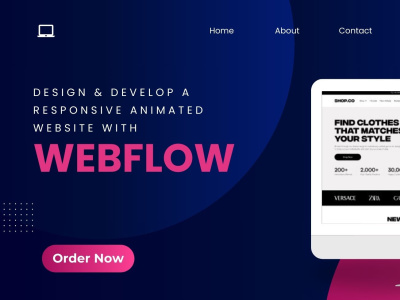 A responsive and animated Webflow website | Upwork
