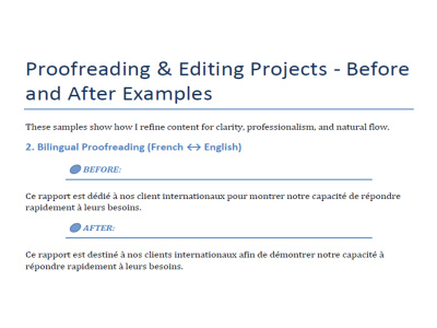 A Bilingual Proofreading (French ↔ English) - Accurate & Natural (2 ...