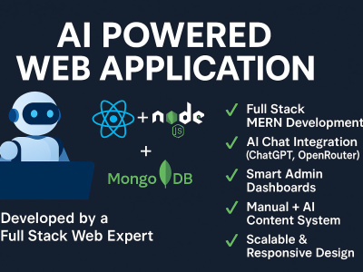 AI powered smart web application with full stack frontend and backend ...