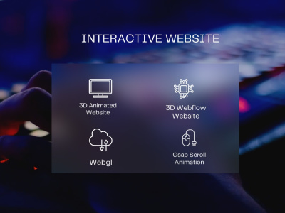 3d interactive website 3d animated website webgl gsap spline threejs | Upwork