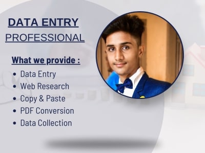 Professional Data Entry for all types of Data Entry / Admin Work | Upwork