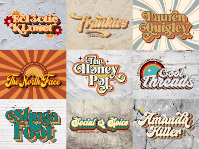 A retro vintage typography logo for your brand | Upwork