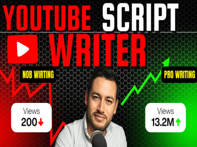 Top Quality Killer Youtube Script Writer for Video- YouTube Script Writing | Upwork