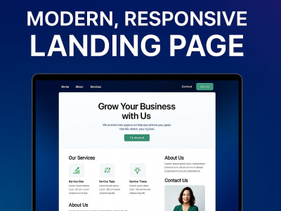 Modern, Responsive Landing Page for Your Business | Upwork