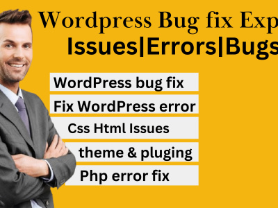Your Wordpress Bugs Fixes & Website Cms Bugs Fixes | Upwork