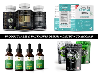 Creative and Premium Label, Packaging Box & Pouch Design for Your Brand ...