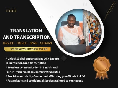 An excellent translation/transcription from Eglish to French $ vice ...