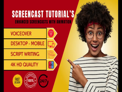 HD screencast explainer tutorial video for website with voiceover | Upwork