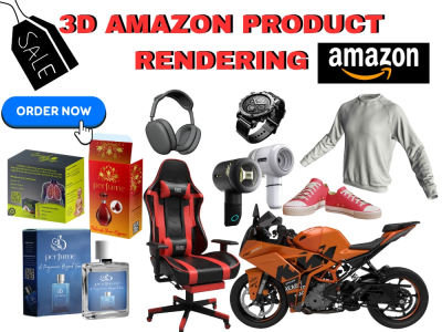 3d amazon product design photorealistic image and mocked up video ...