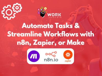 Automate Tasks & Streamline Workflows with n8n, Zapier, or Make | Upwork