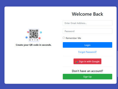 Create a Custom QR Code Generator Website with User Login,Admin Panel ...