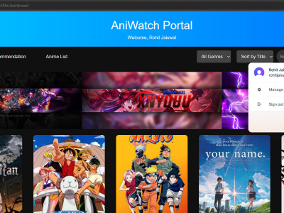 Anime recommendation system with secure auth and real-time suggestions ...