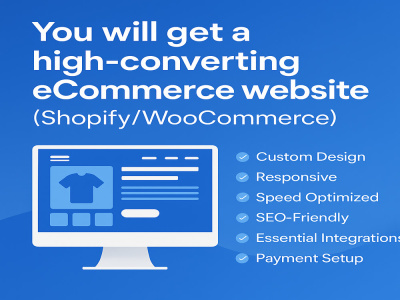 A high-converting ecommerce website (Shopify, WooCommerce, WordPress) | Upwork