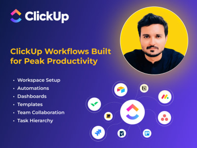 ClickUp Productivity Architect | Workspace Setup and Task Automation | Upwork