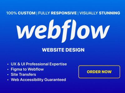 A custom, fully responsive Webflow website | Upwork