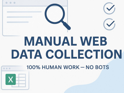 Manual Web Data Collection and Research Specialist | Upwork