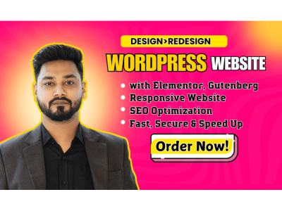 Design redesign WordPress Website by Elementor | Upwork